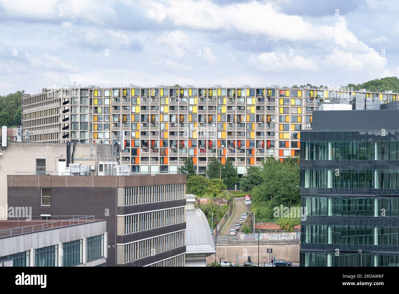 Sheffield, England - Park Hill estate housing phase 1 renovation by ...