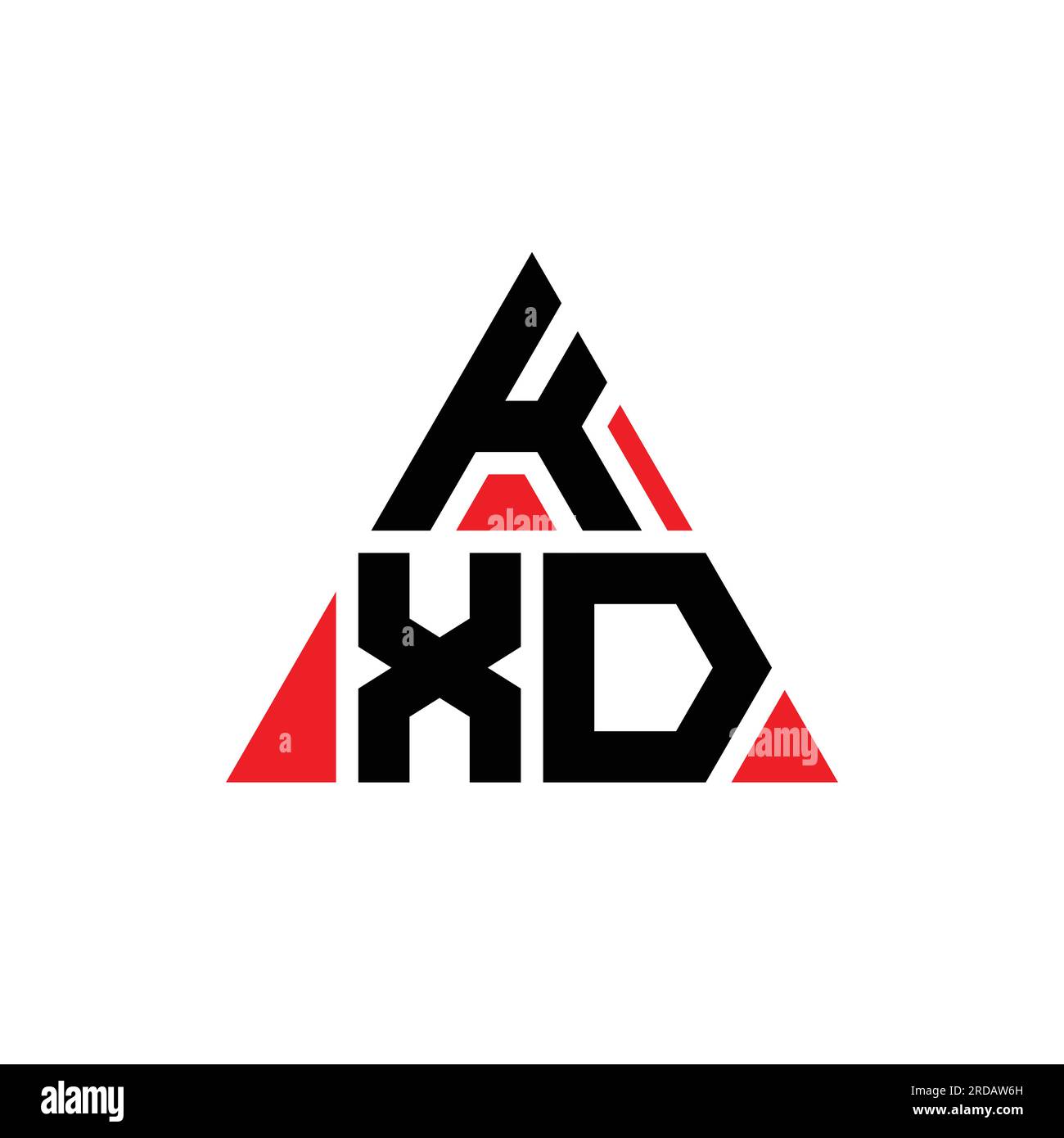 KXD triangle letter logo design with triangle shape. KXD triangle logo ...