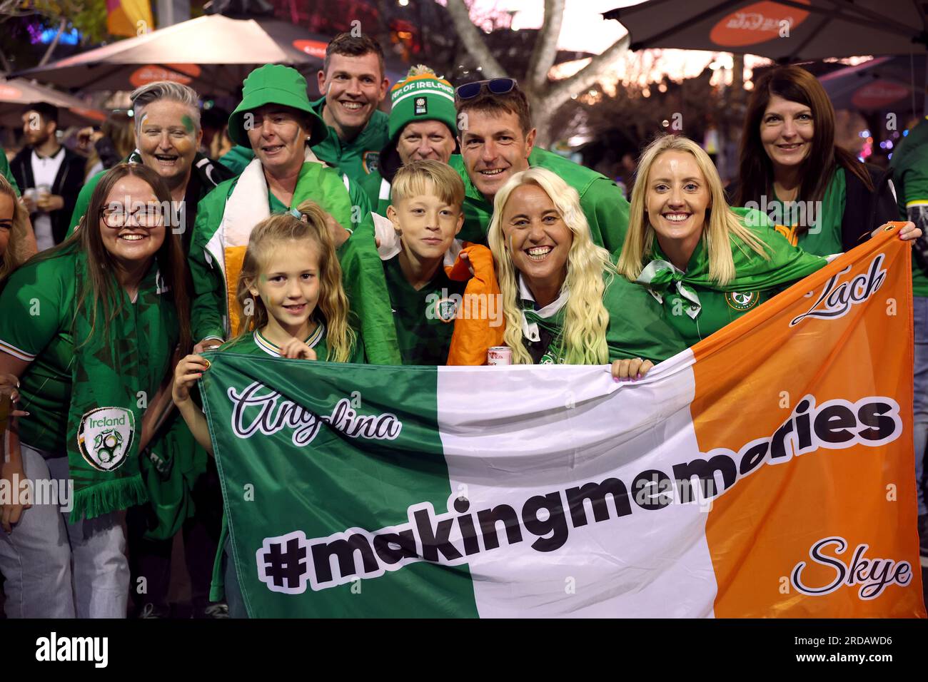Republic of Ireland fans outside the ground ahead of the FIFA Women's ...