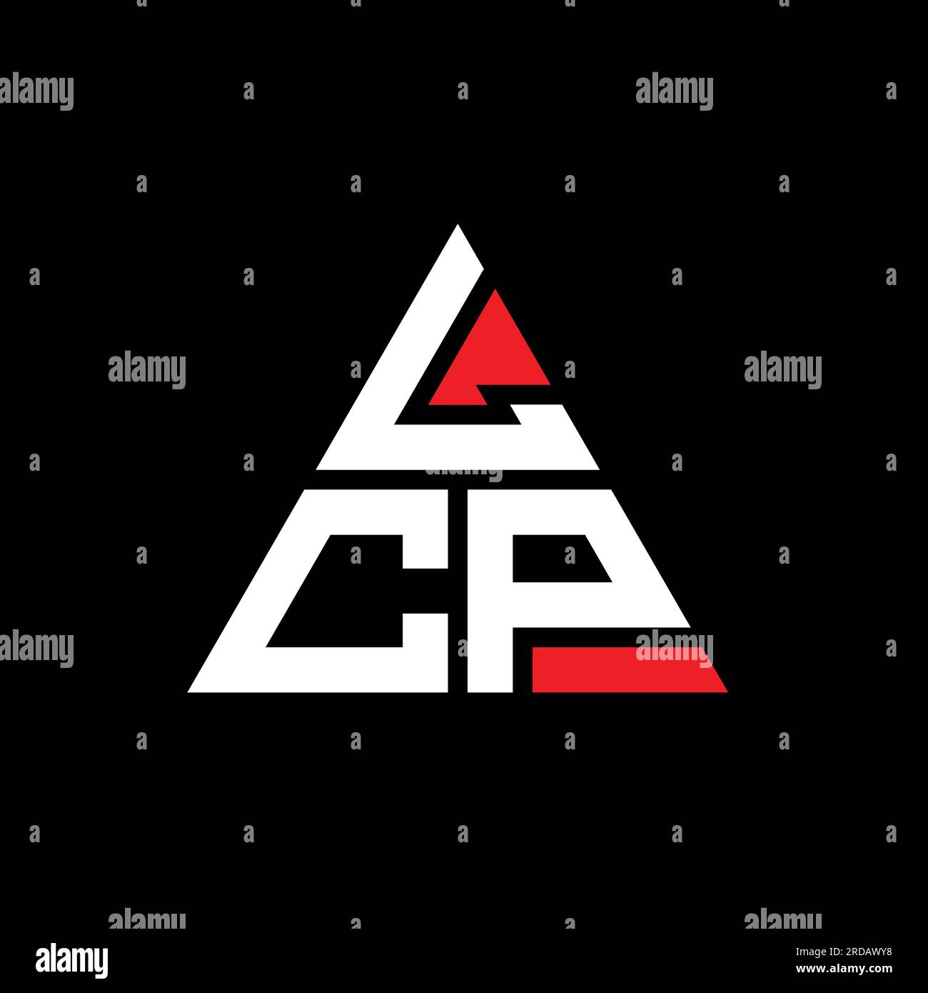 LCP triangle letter logo design with triangle shape. LCP triangle logo ...