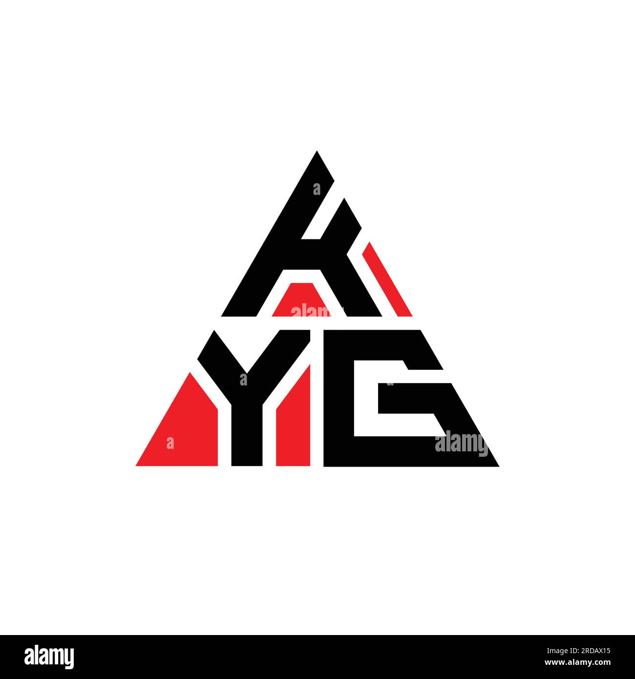 KYG triangle letter logo design with triangle shape. KYG triangle logo ...