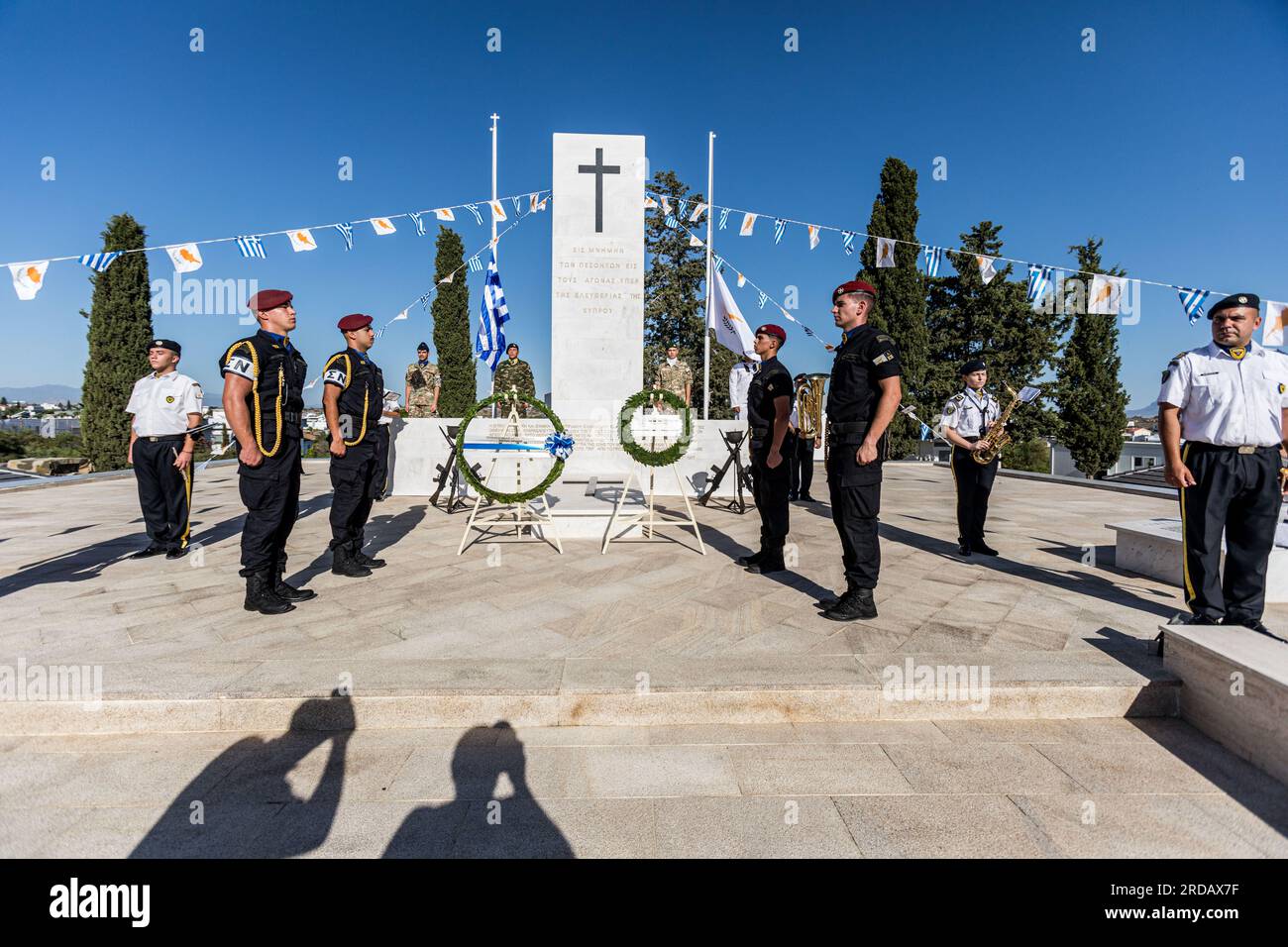 Nicosia, Cyprus. 20th July, 2023. Soldiers are seen on the Tomb ...