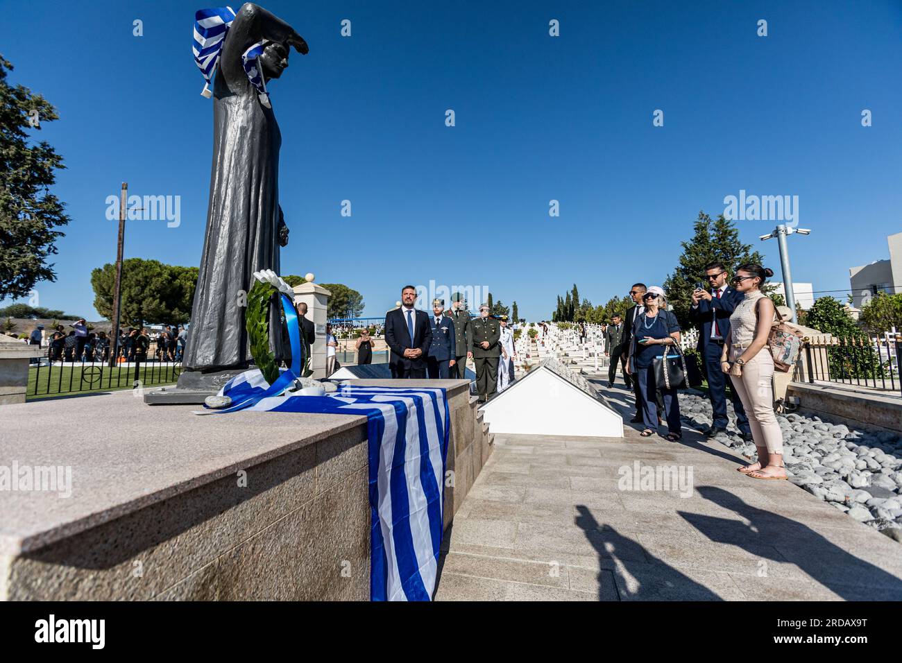 Nicosia, Cyprus. 20th July, 2023. The Greek Deputy Minister of Defense ...