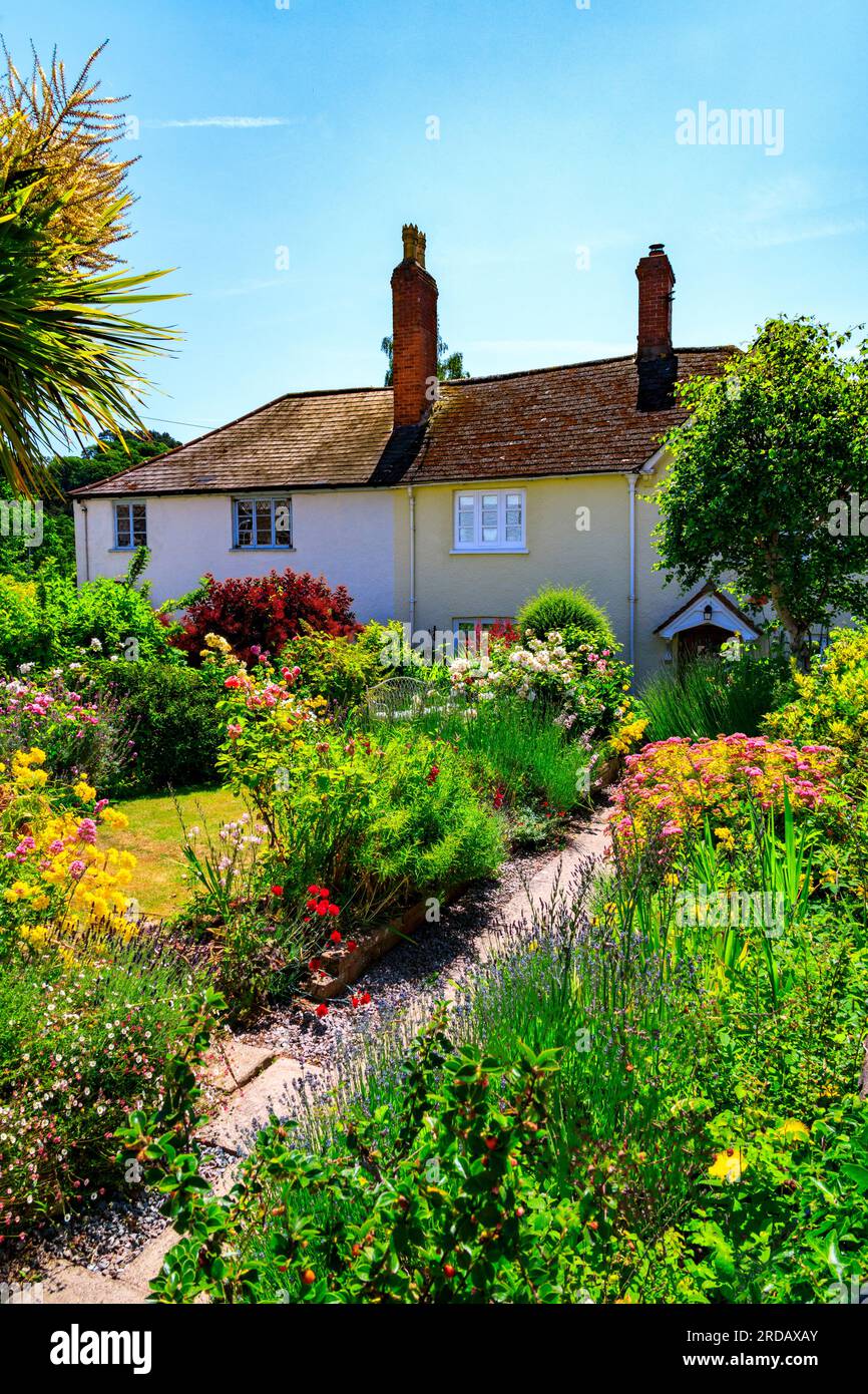 Dunster village gardens hi-res stock photography and images - Alamy