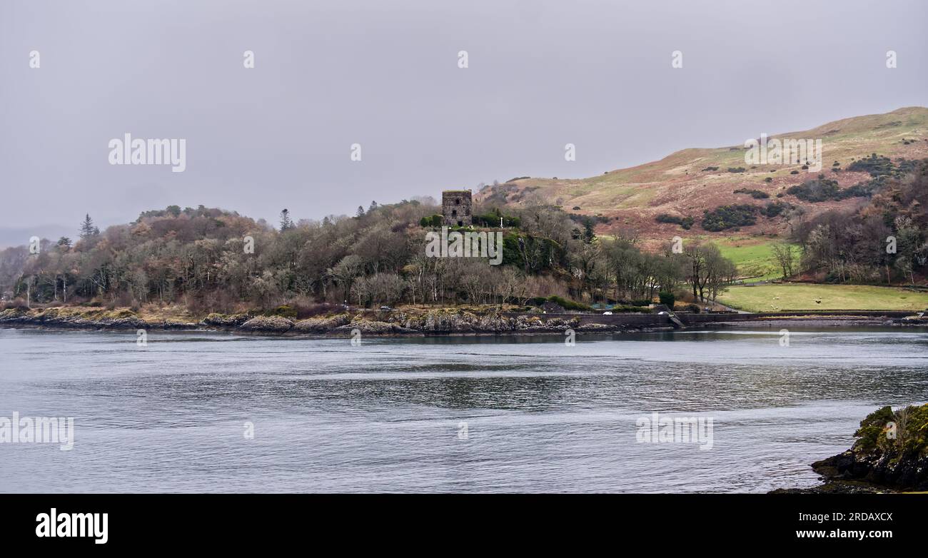 Dunollie Castle, Oban, Argyll, on the west coast of Scotland Stock ...