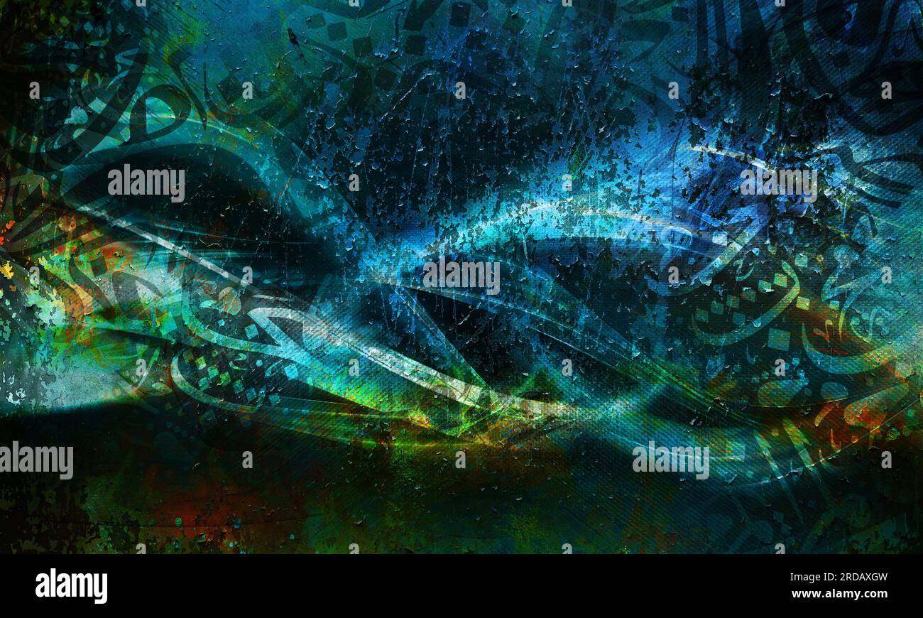 abstract distressed canvas wallpaper.Arabic calligraphy wallpaper on ...