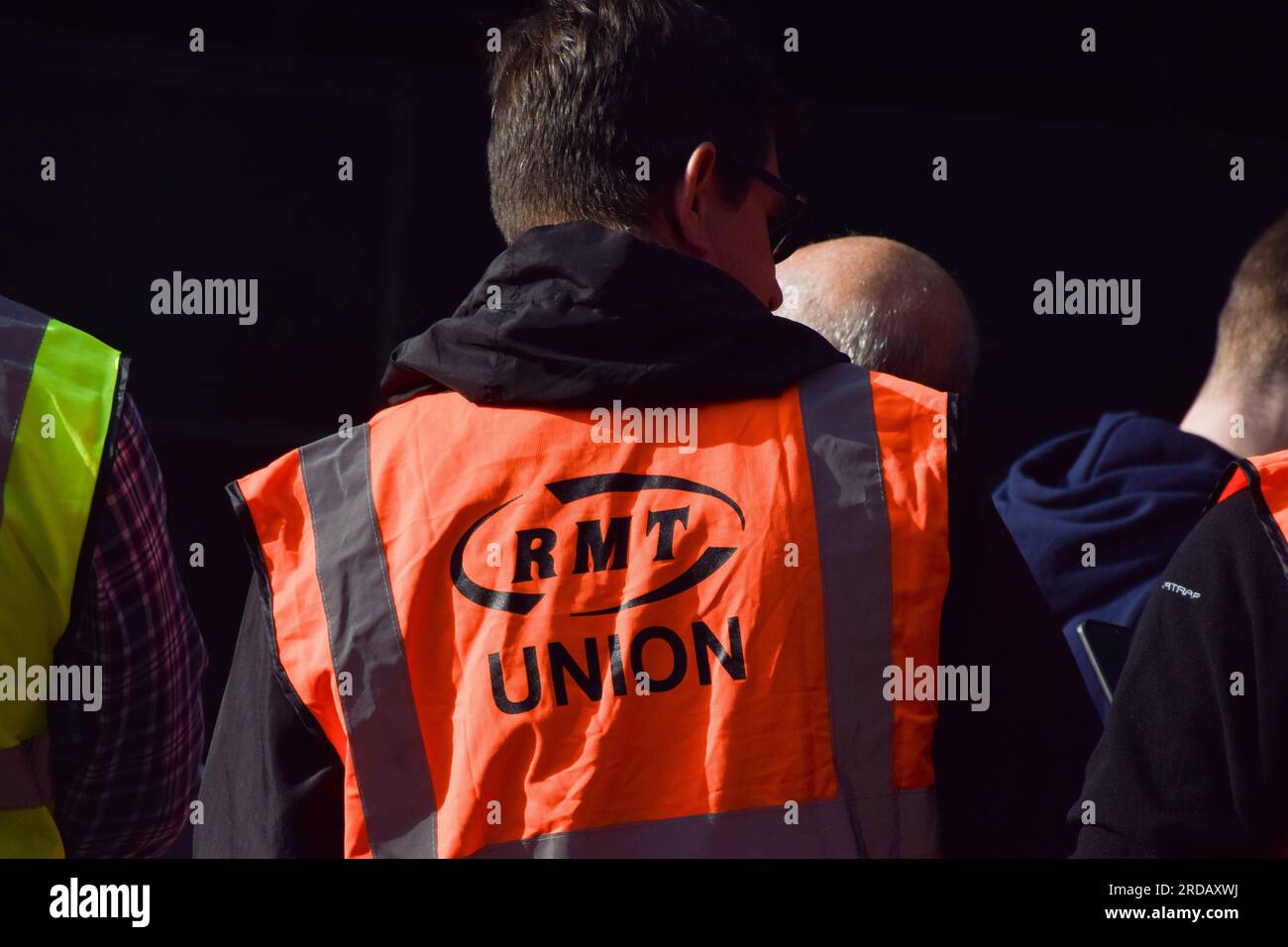 London, England, UK. 20th July, 2023. RMT picket line outside Euston ...