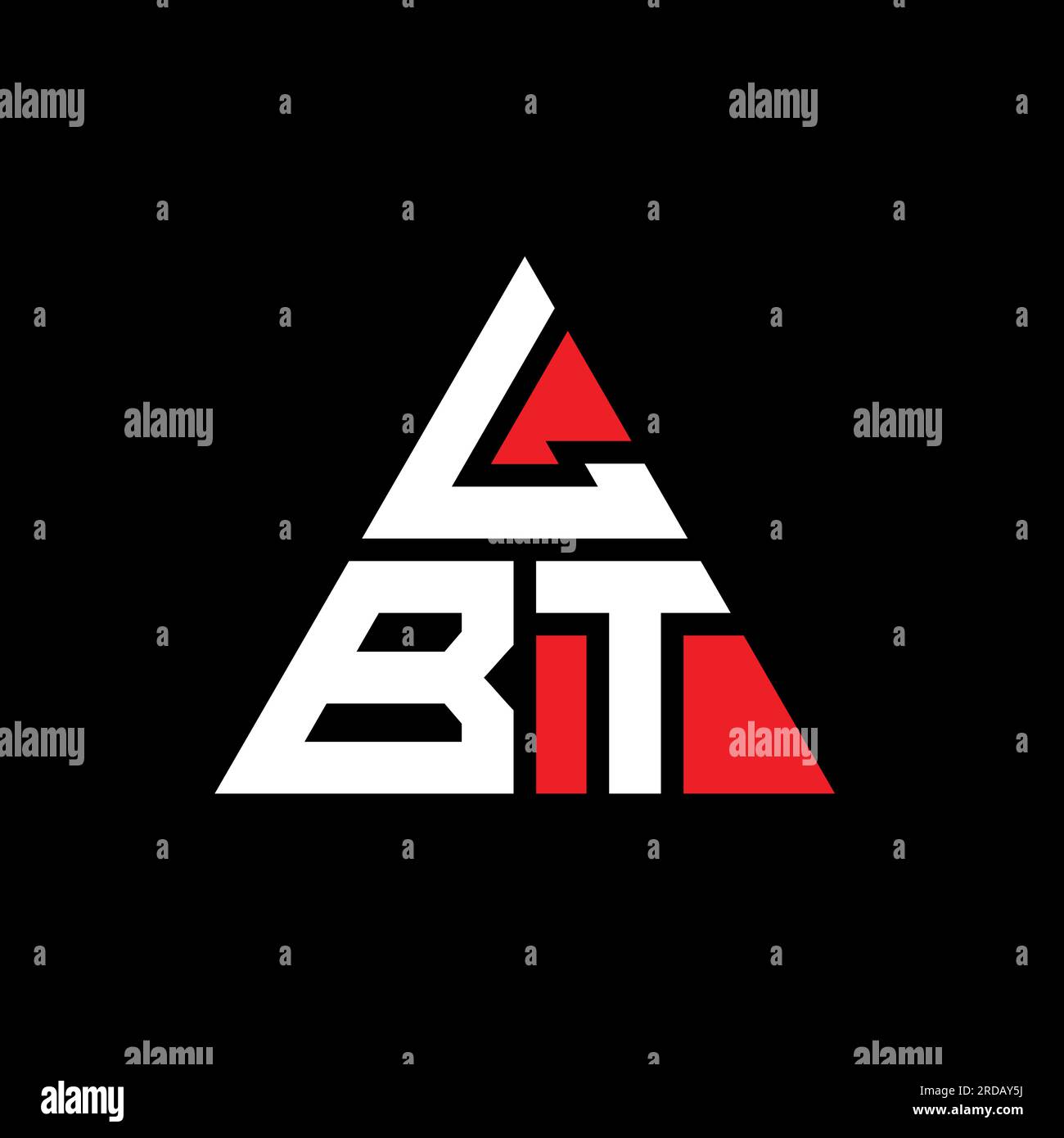 LBT triangle letter logo design with triangle shape. LBT triangle logo ...