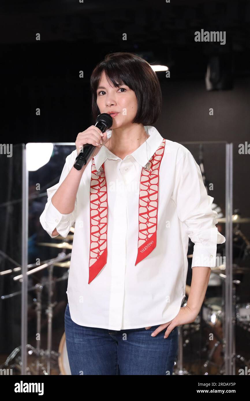 Malaysian film actress and pop singer Angelica Lee rehearses concert in ...