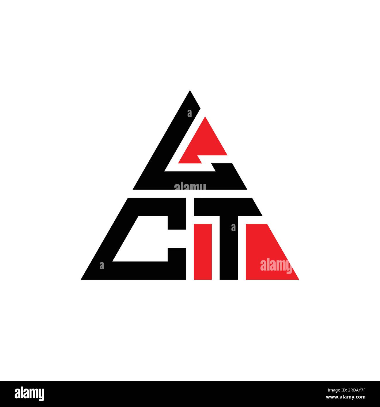 LCT triangle letter logo design with triangle shape. LCT triangle logo ...