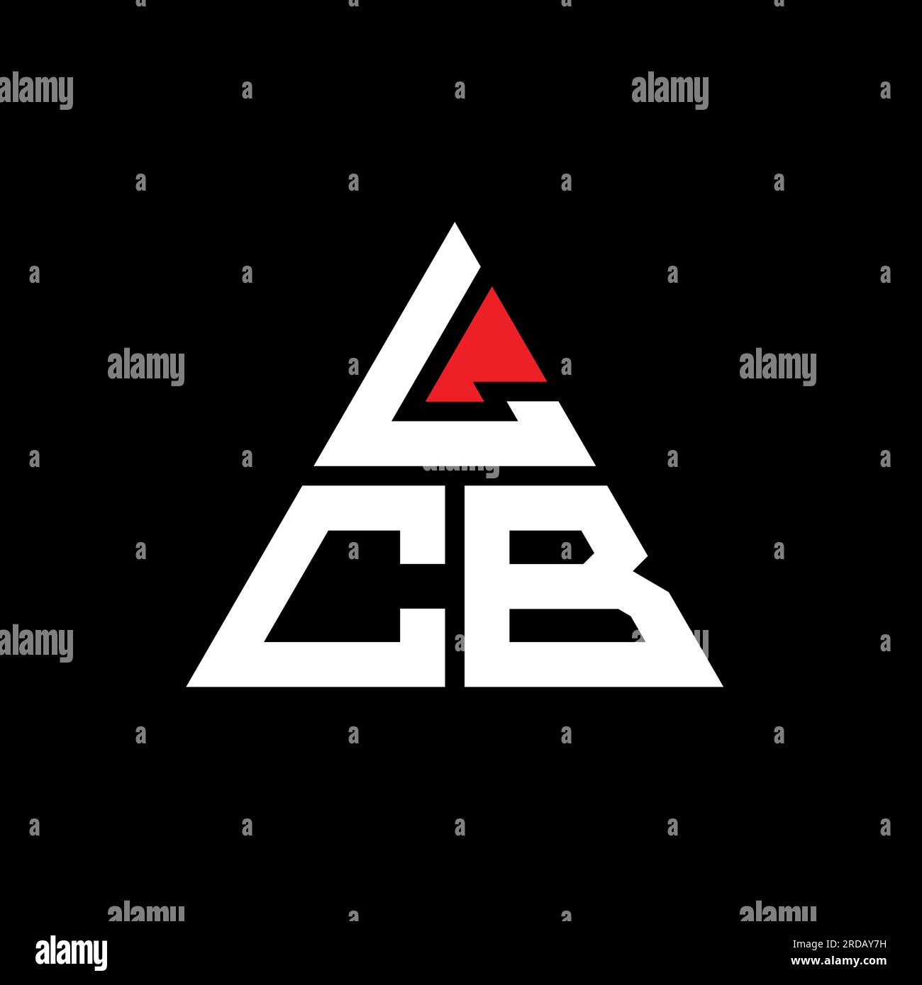 LCB triangle letter logo design with triangle shape. LCB triangle logo ...