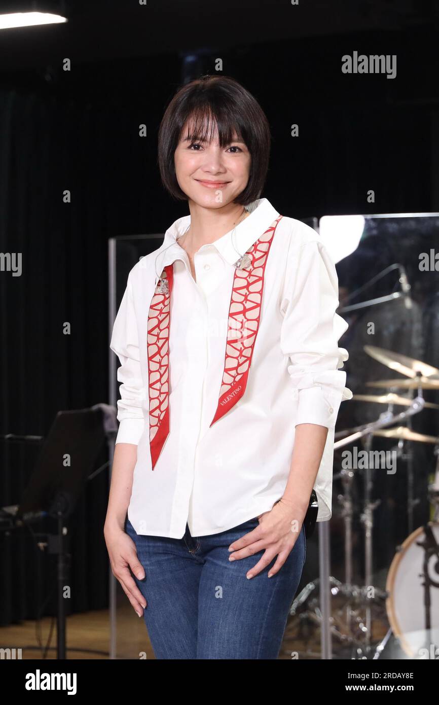 Malaysian film actress and pop singer Angelica Lee rehearses concert in ...