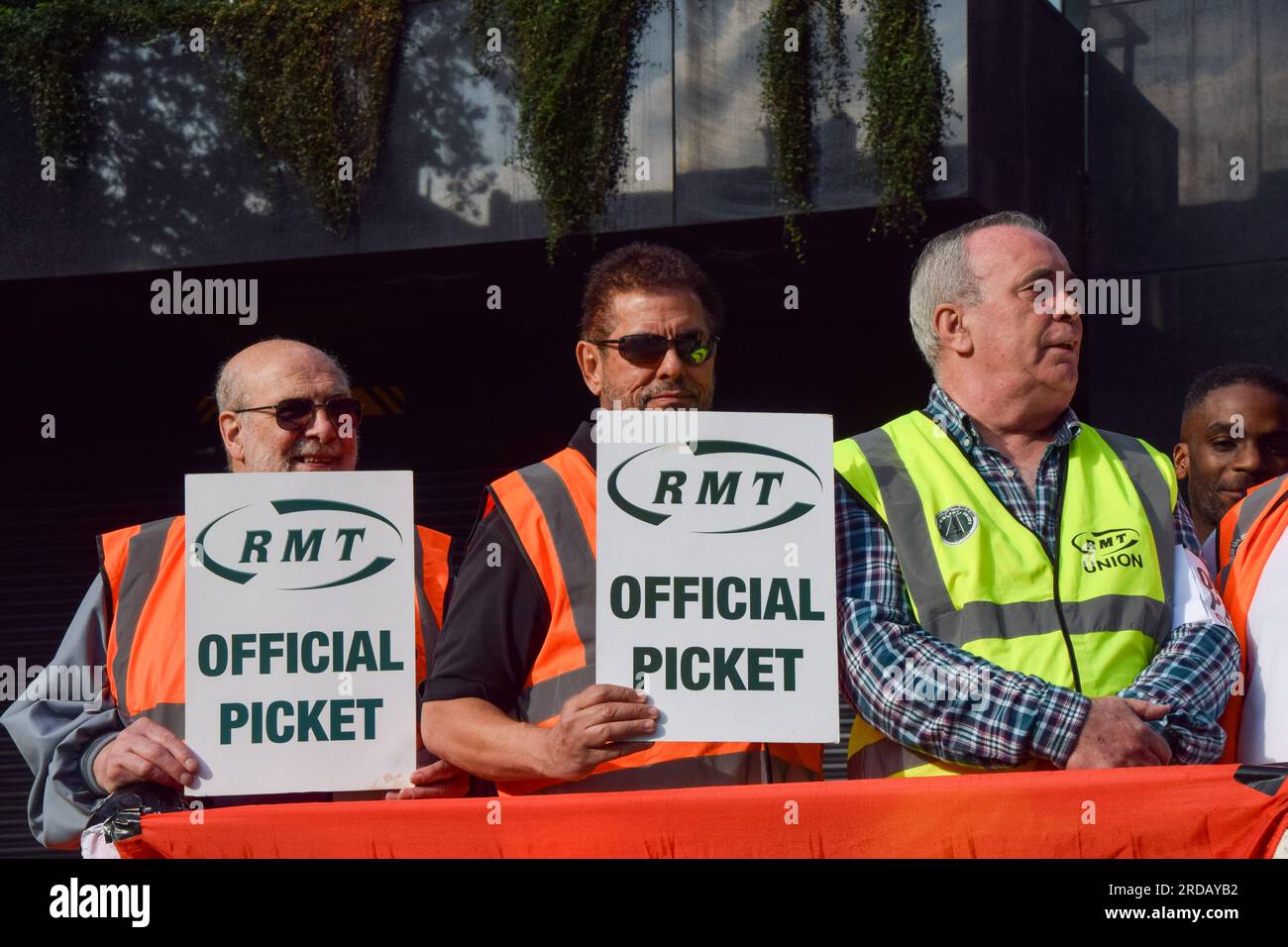 London, England, UK. 20th July, 2023. RMT picket line outside Euston ...