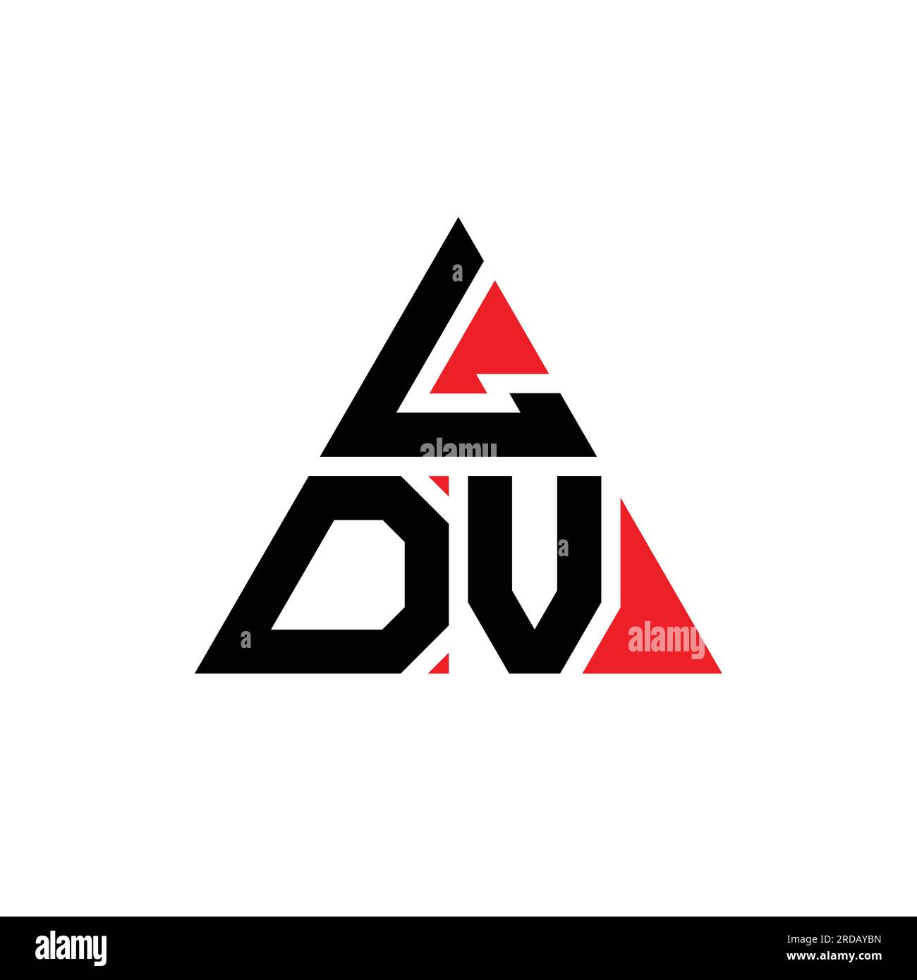 Ldv Triangle Letter Logo Design With Triangle Shape Ldv Triangle Logo Design Monogram Ldv
