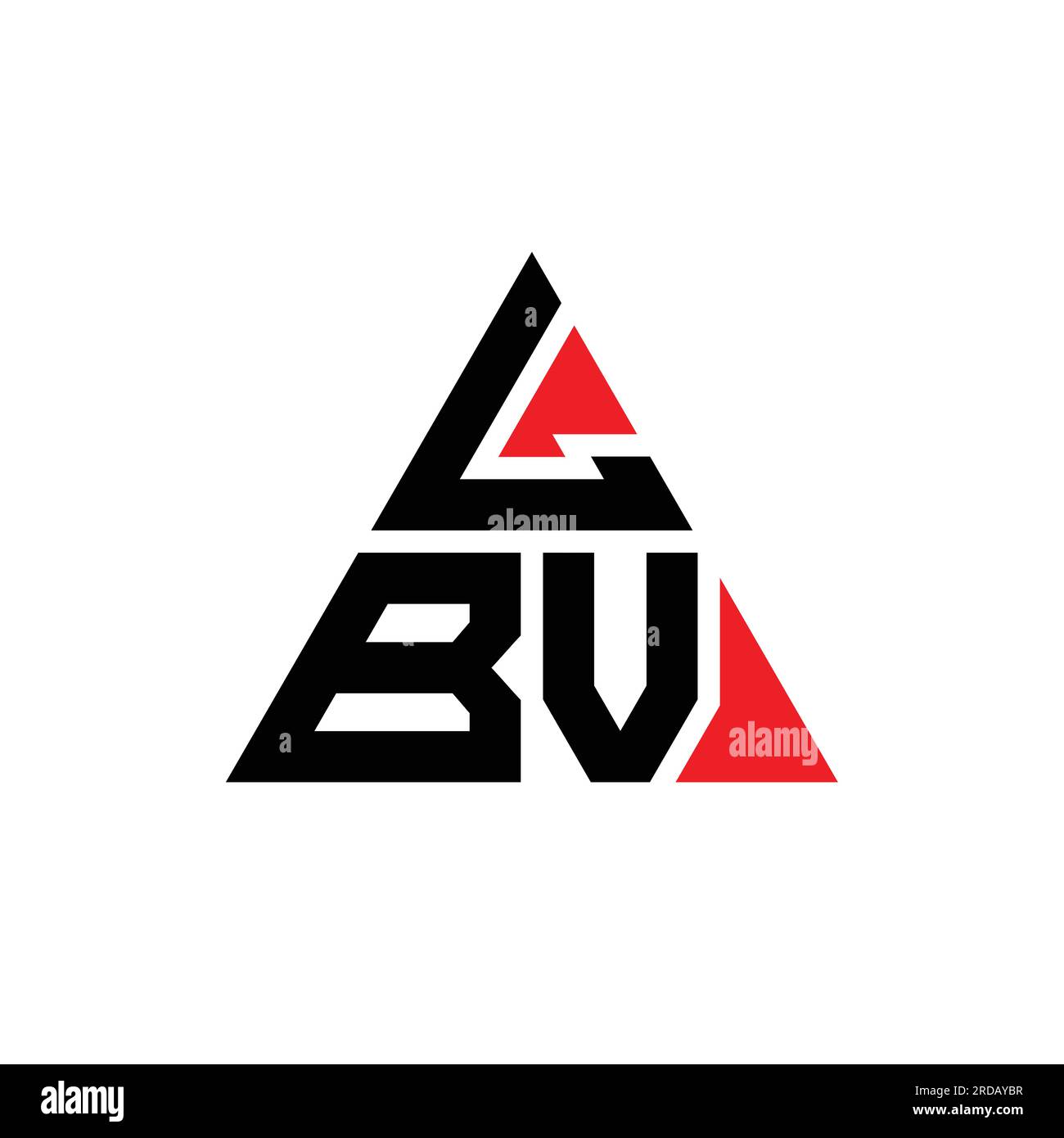 LBV triangle letter logo design with triangle shape. LBV triangle logo ...