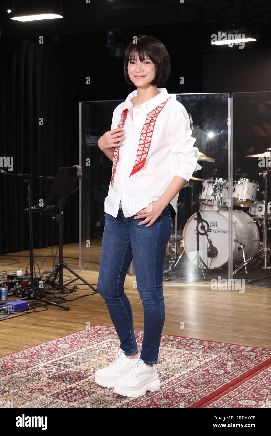 Malaysian film actress and pop singer Angelica Lee rehearses concert in ...