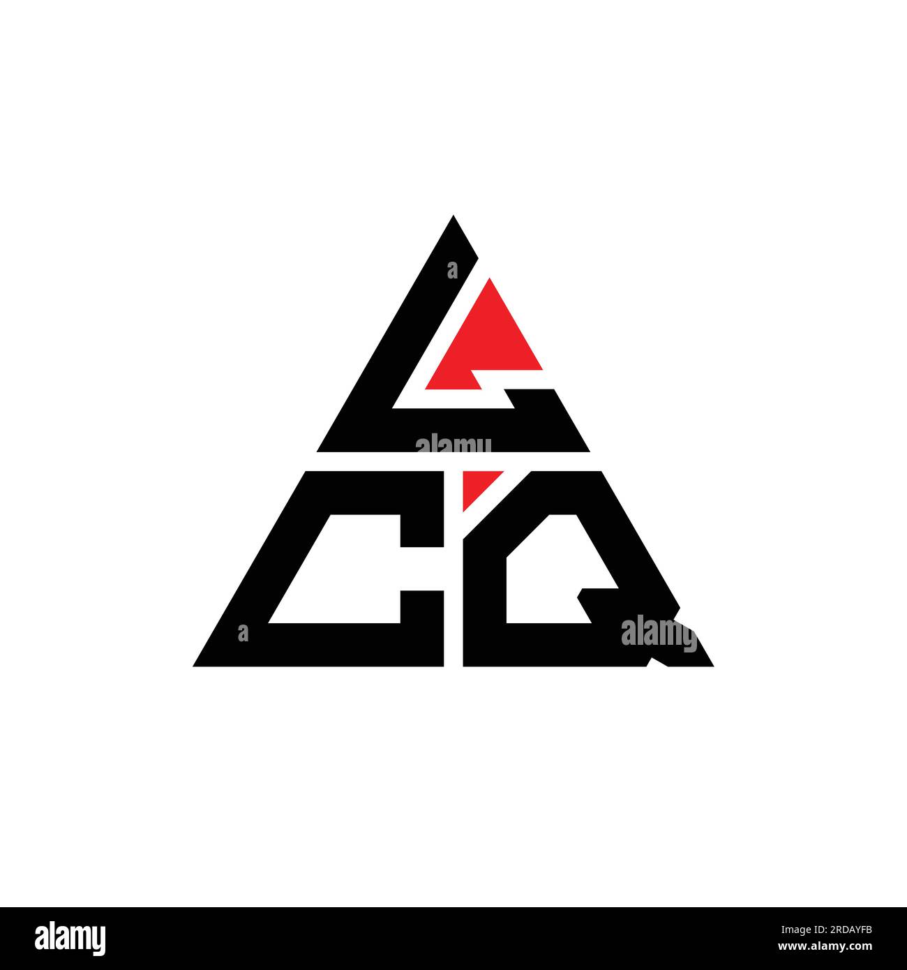 LCQ triangle letter logo design with triangle shape. LCQ triangle logo ...