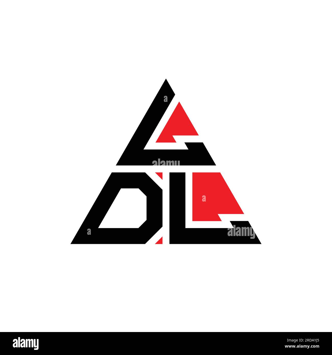 LDL triangle letter logo design with triangle shape. LDL triangle logo ...
