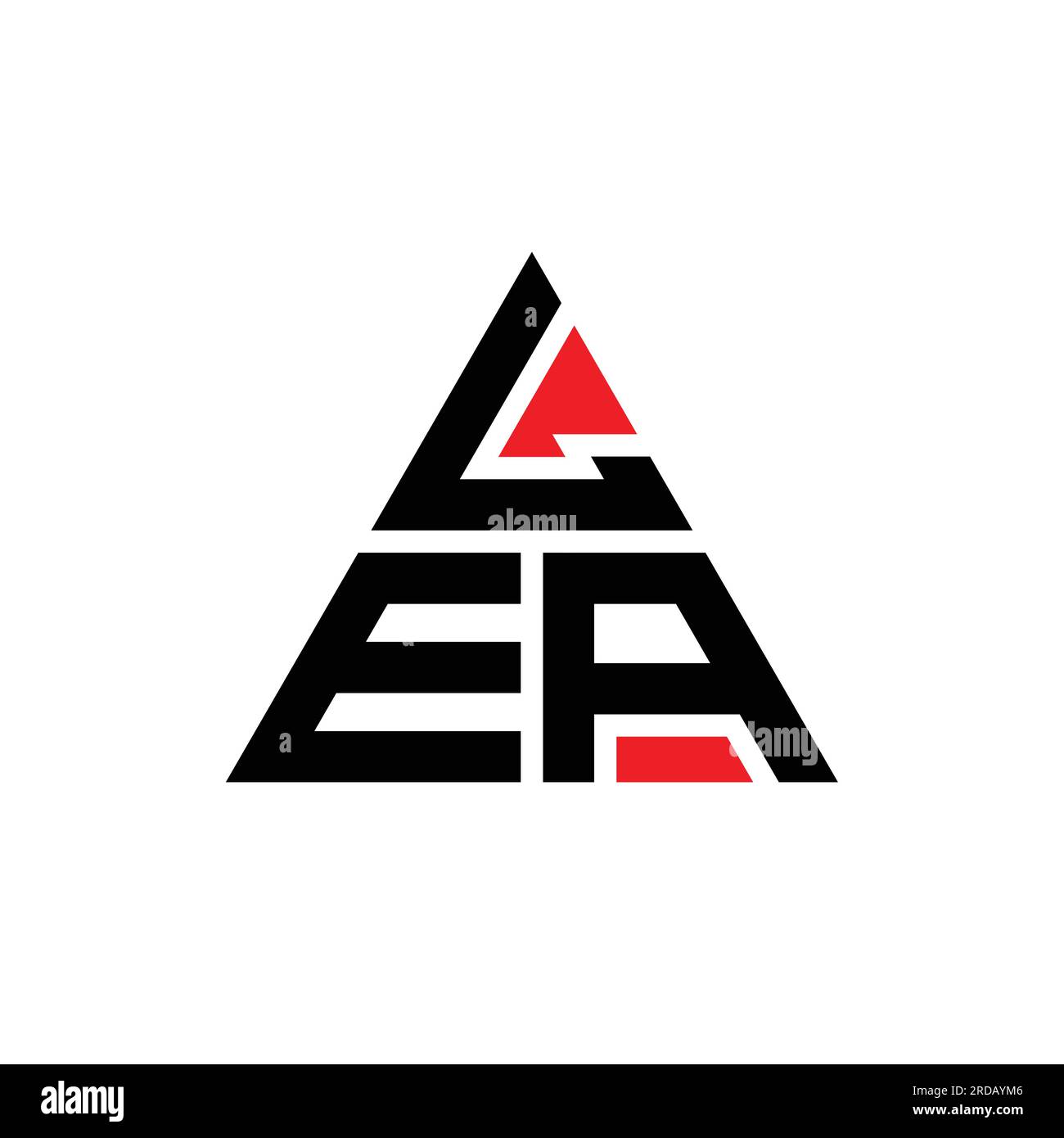 LEA triangle letter logo design with triangle shape. LEA triangle logo ...