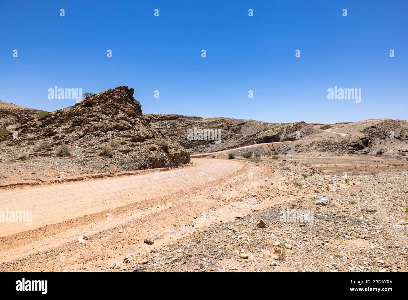 Gravel road in Kuiseb Canyon Namib Desert Namibia Stock Photo - Alamy