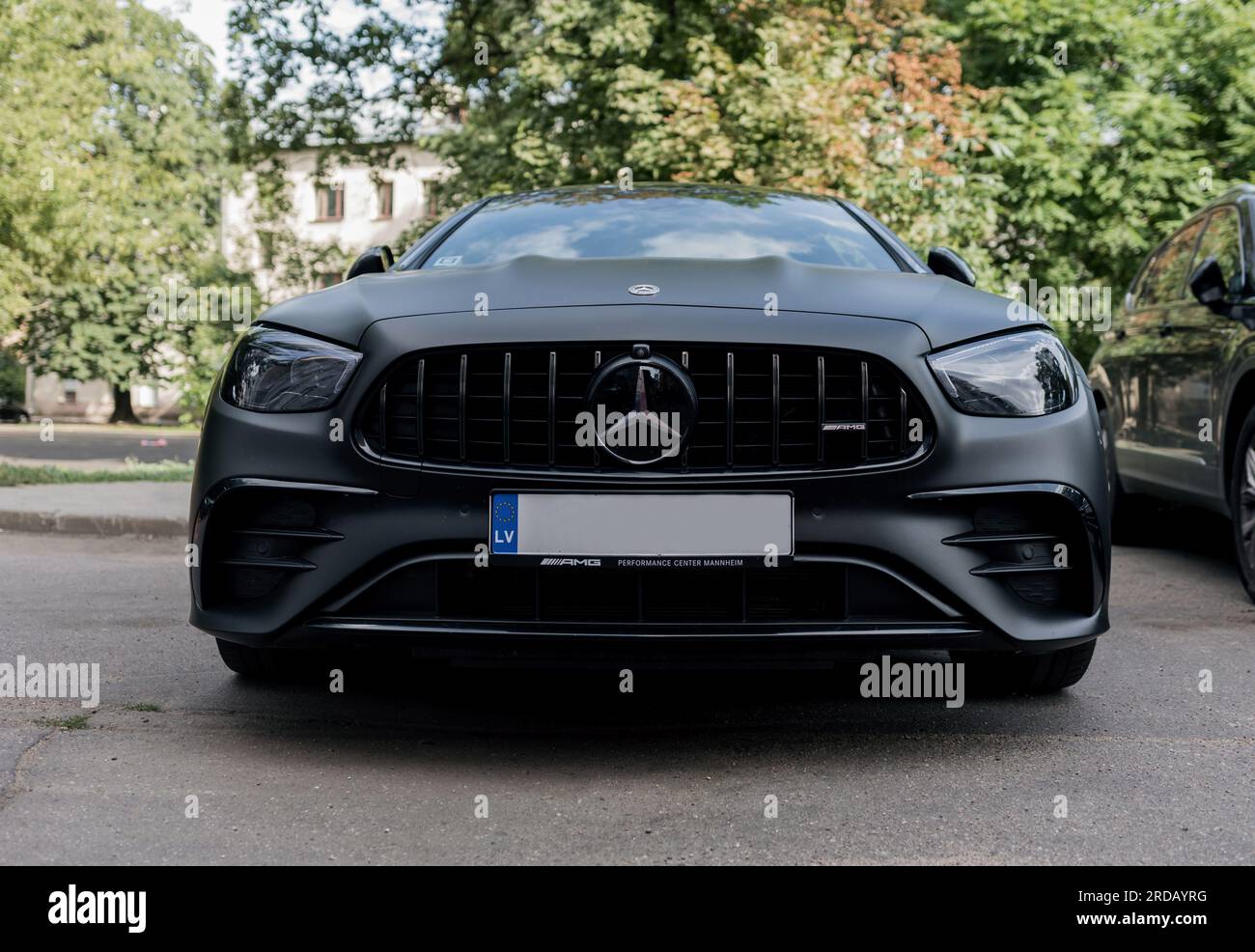 Minsk, Belarus, July 2023 - Mercedes-Benz AMG. Luxury fast car. Front ...