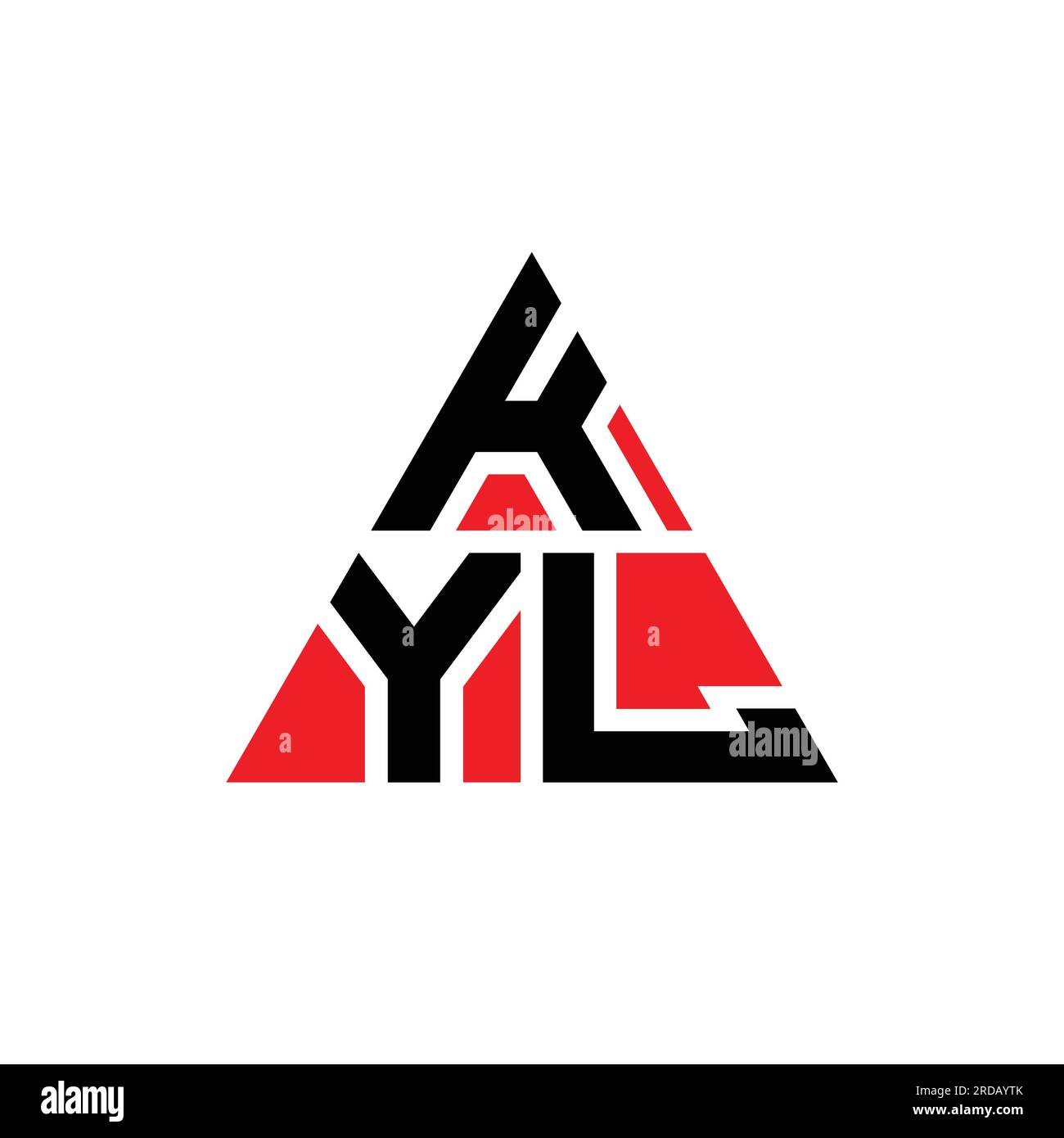 KYL triangle letter logo design with triangle shape. KYL triangle logo ...