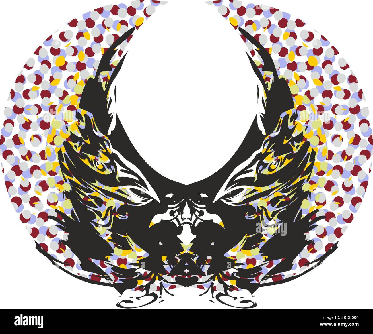 Unusual colored butterly wings for prints on T-shirts or textiles ...