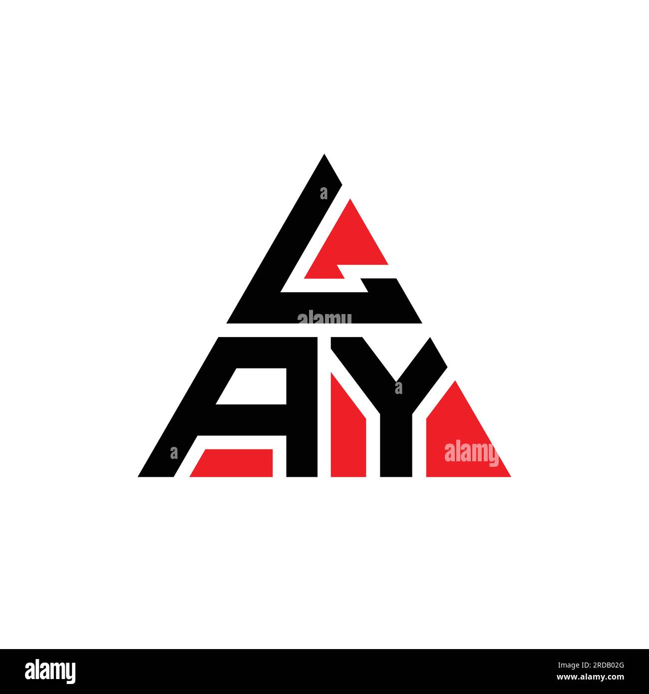 LAY triangle letter logo design with triangle shape. LAY triangle logo ...