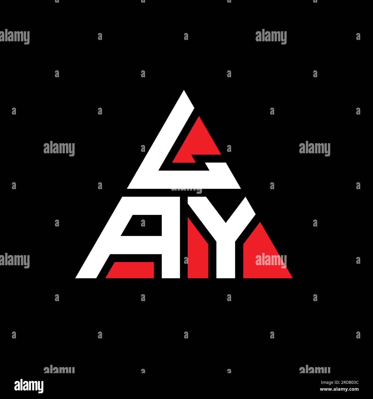 LAY triangle letter logo design with triangle shape. LAY triangle logo ...