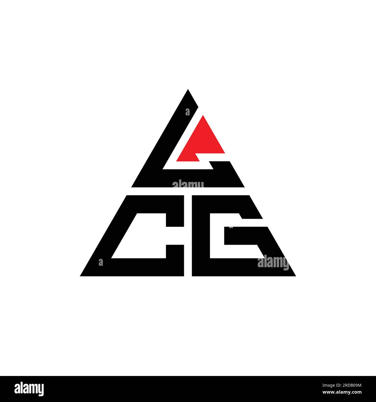 LCG triangle letter logo design with triangle shape. LCG triangle logo ...