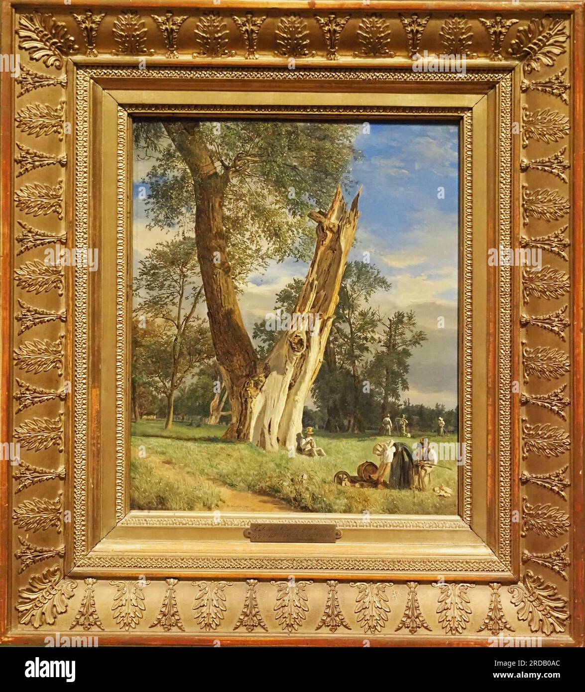 Scene from the Pratter, oil on wood, 1831. Creator: Ferdinand Georg ...