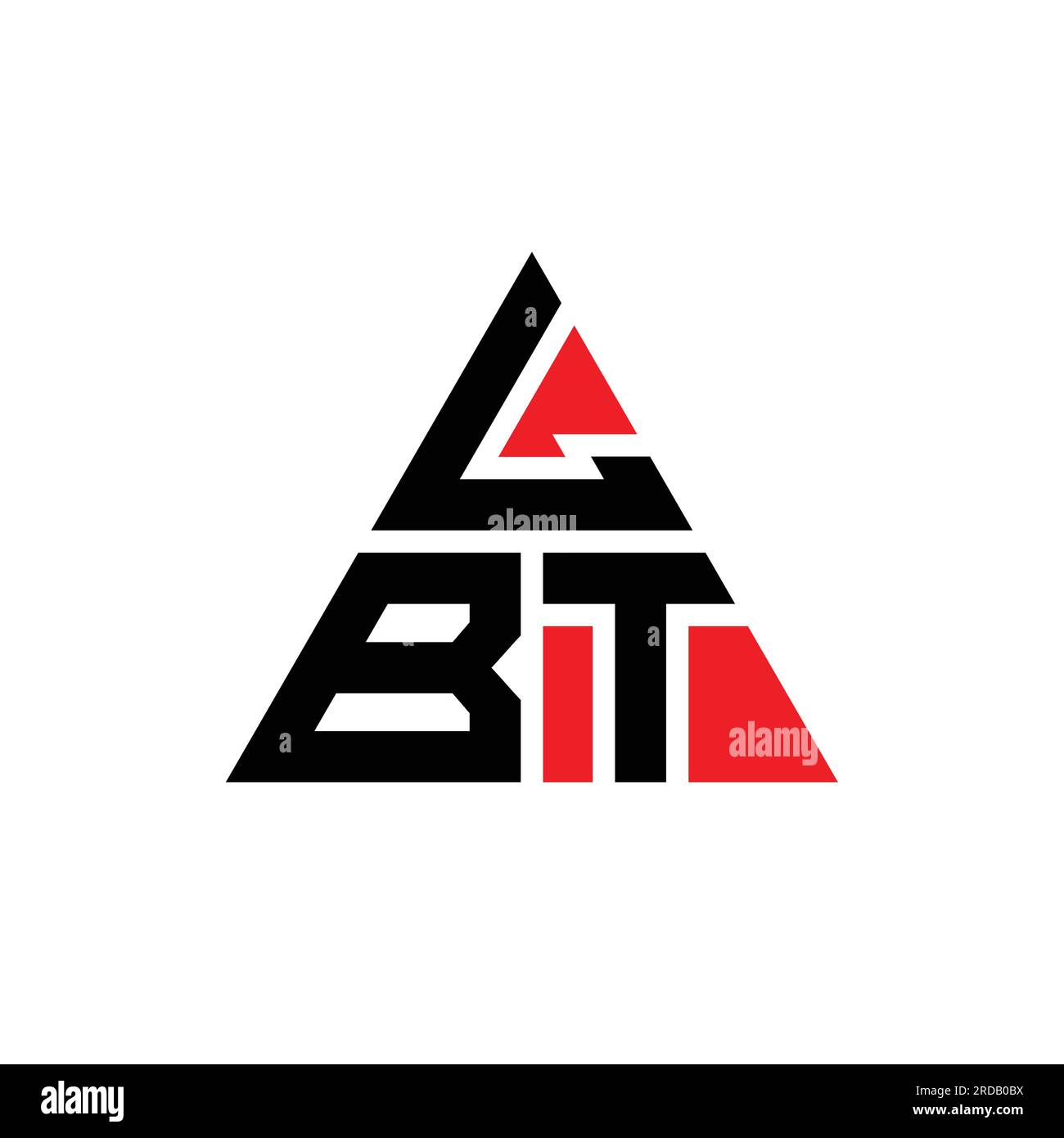 LBT triangle letter logo design with triangle shape. LBT triangle logo ...