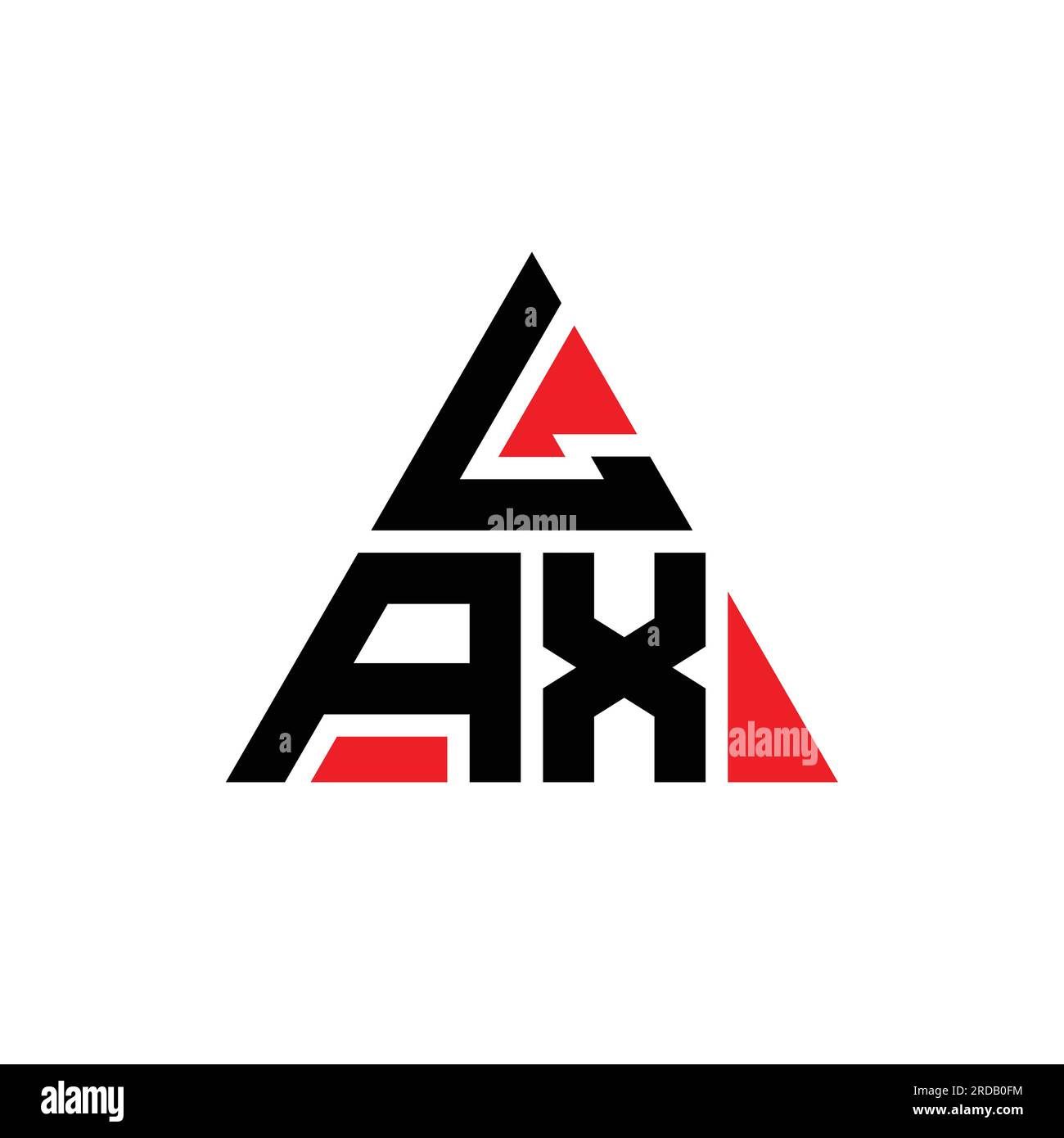 LAX triangle letter logo design with triangle shape. LAX triangle logo ...