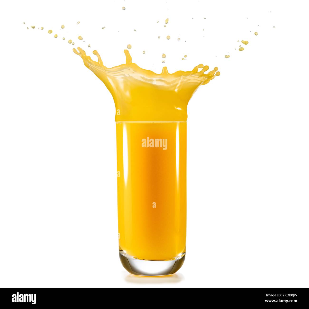 Glass Of Orange Juice Splash