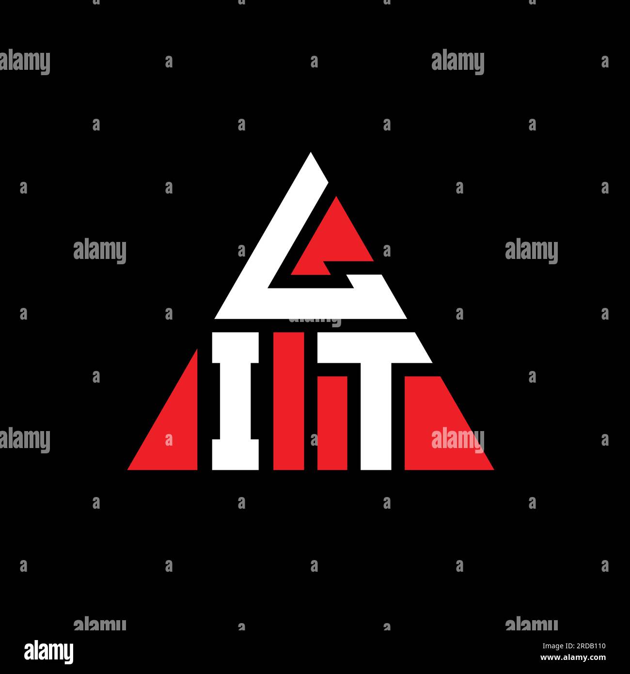 LIT triangle letter logo design with triangle shape. LIT triangle logo ...