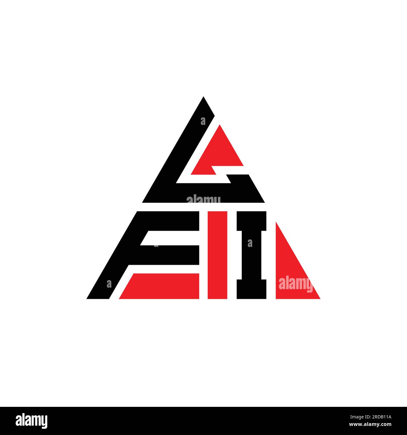 LFI triangle letter logo design with triangle shape. LFI triangle logo ...
