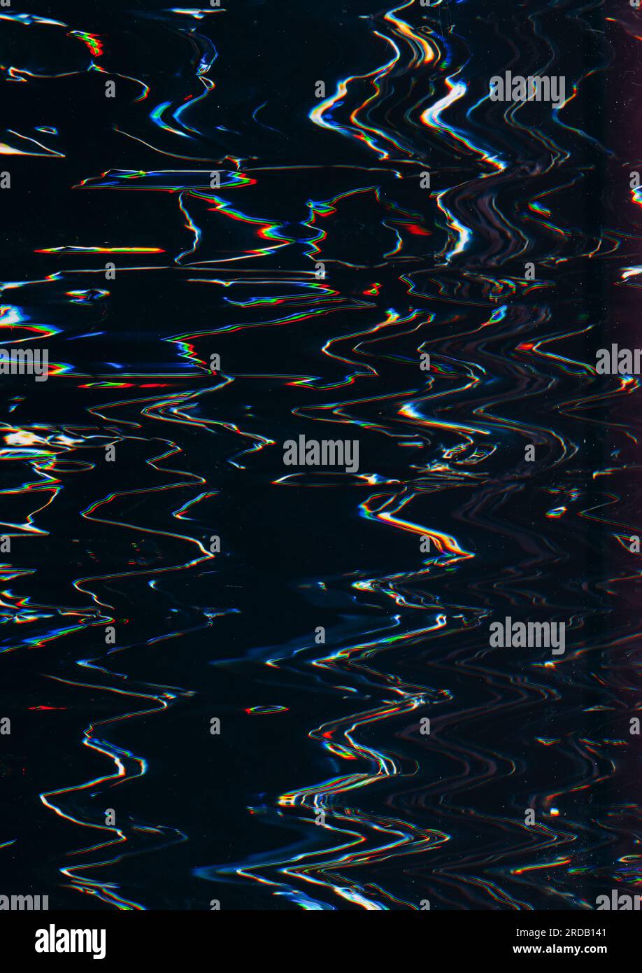 Signal error glitch vhs distorted screen digital Stock Photo - Alamy