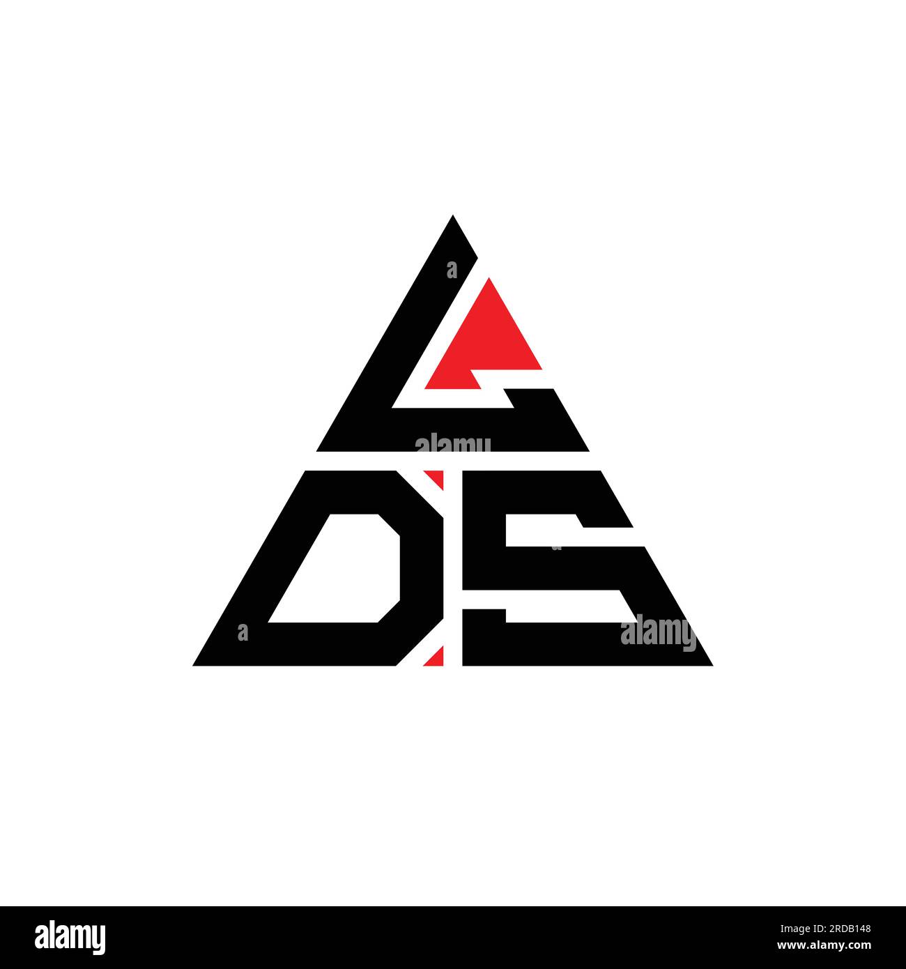 LDS triangle letter logo design with triangle shape. LDS triangle logo ...