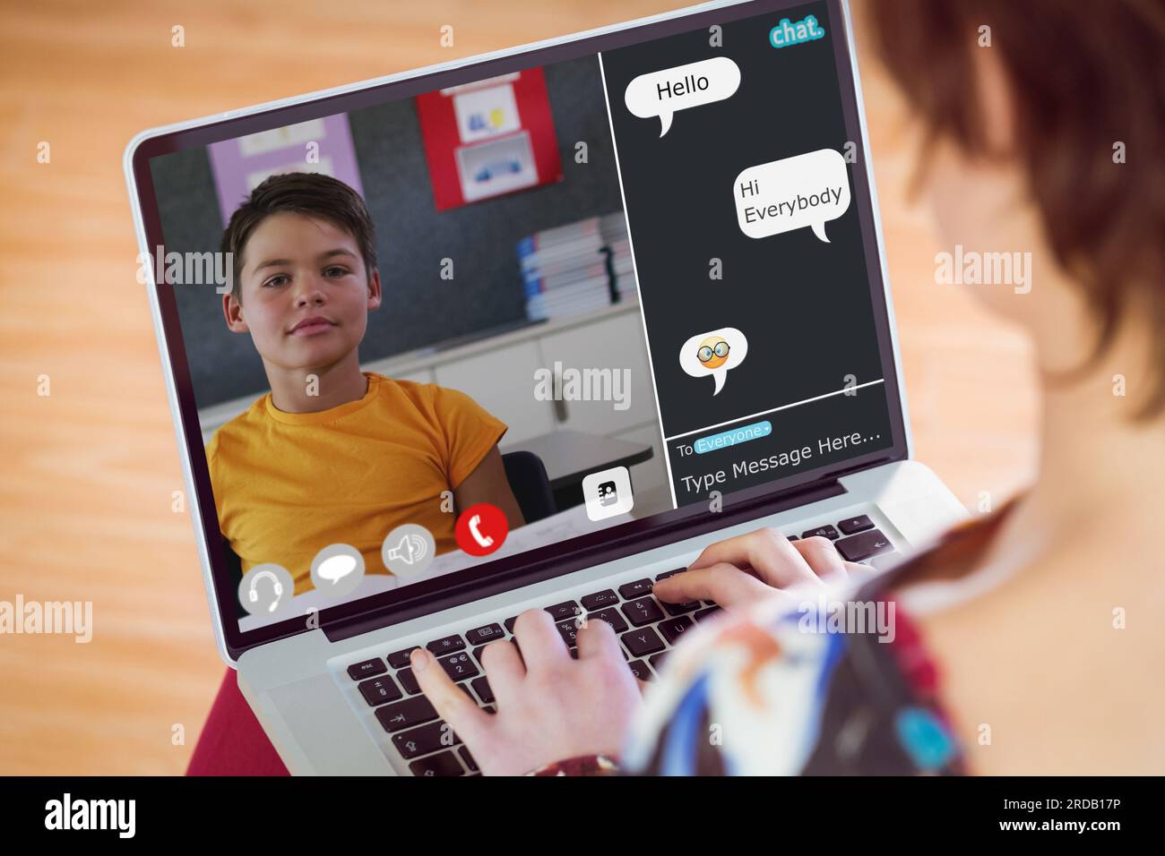 Video call lesson hi-res stock photography and images - Alamy