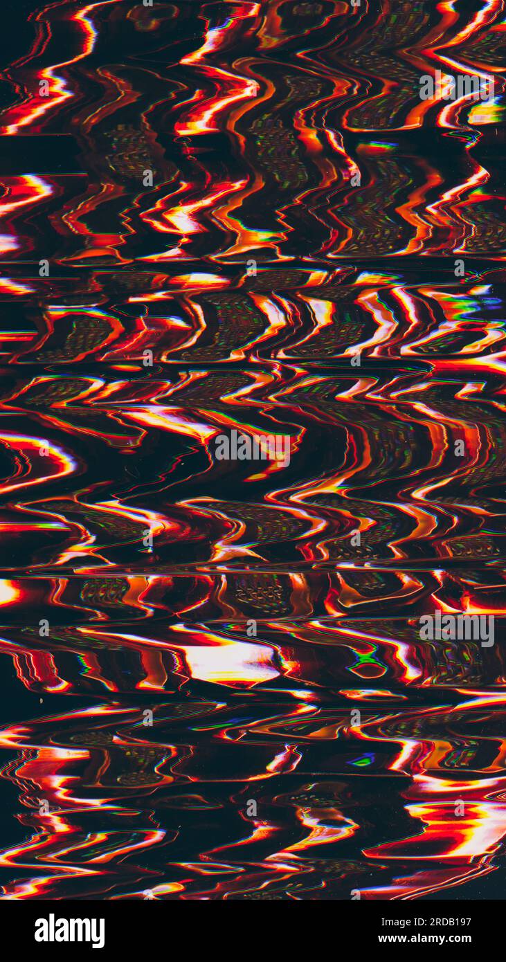 Glitch distortion twisted pattern signal error Stock Photo - Alamy