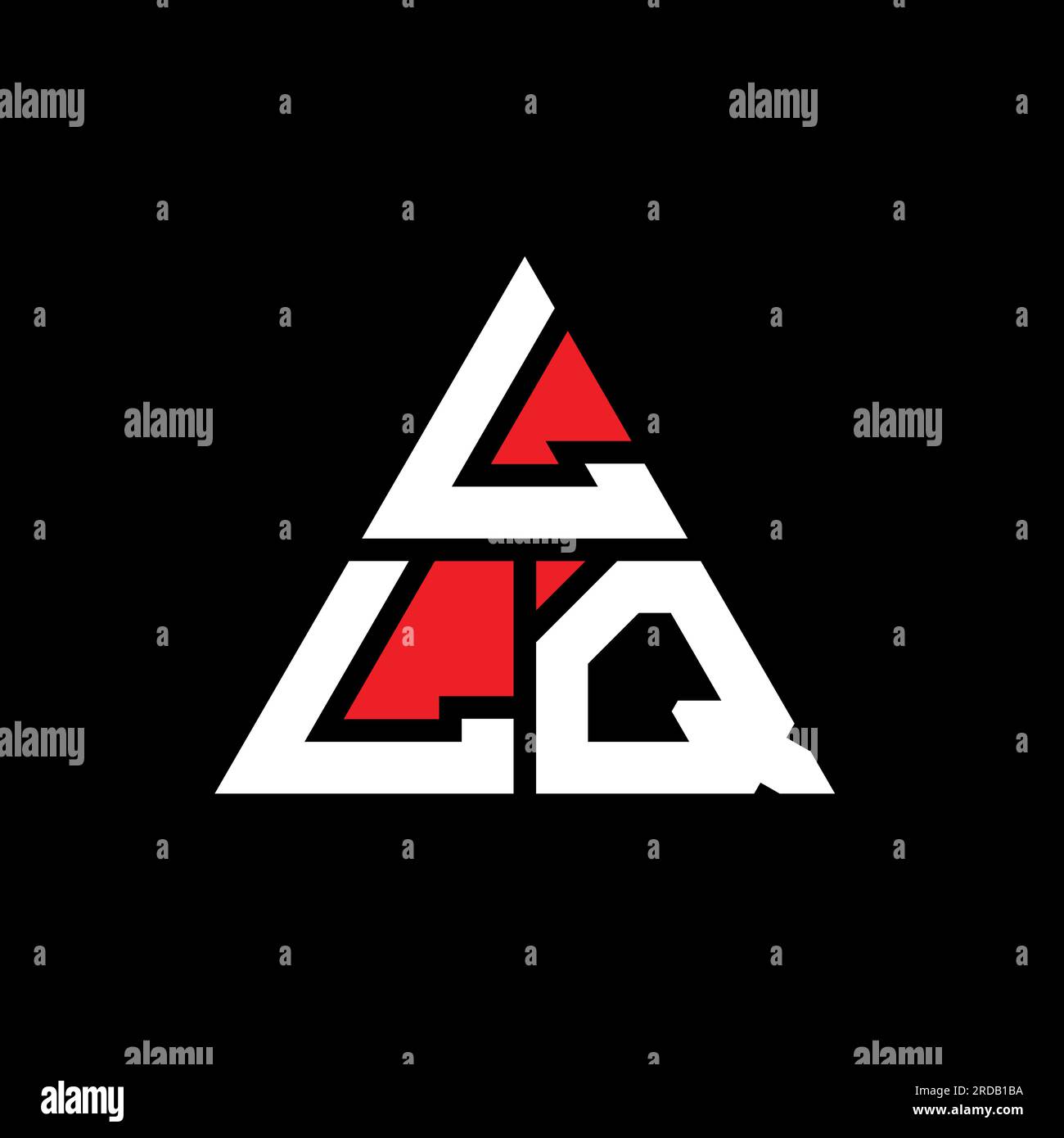 LLQ triangle letter logo design with triangle shape. LLQ triangle logo ...