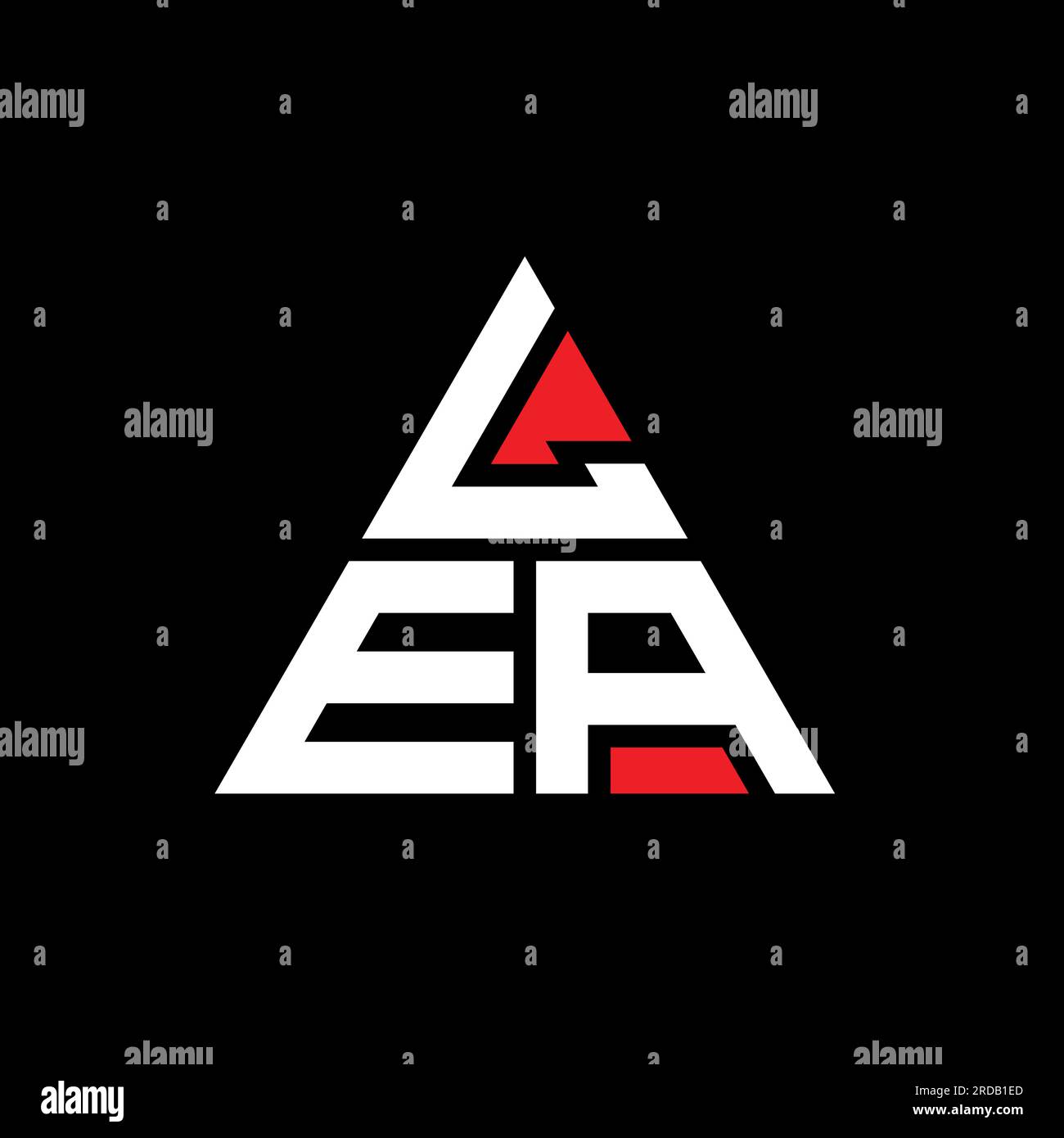 LEA triangle letter logo design with triangle shape. LEA triangle logo ...