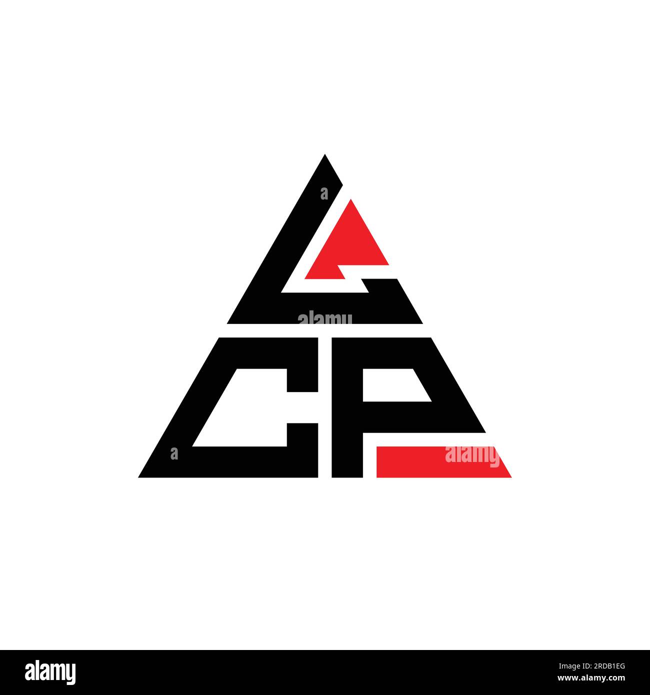 LCP triangle letter logo design with triangle shape. LCP triangle logo ...