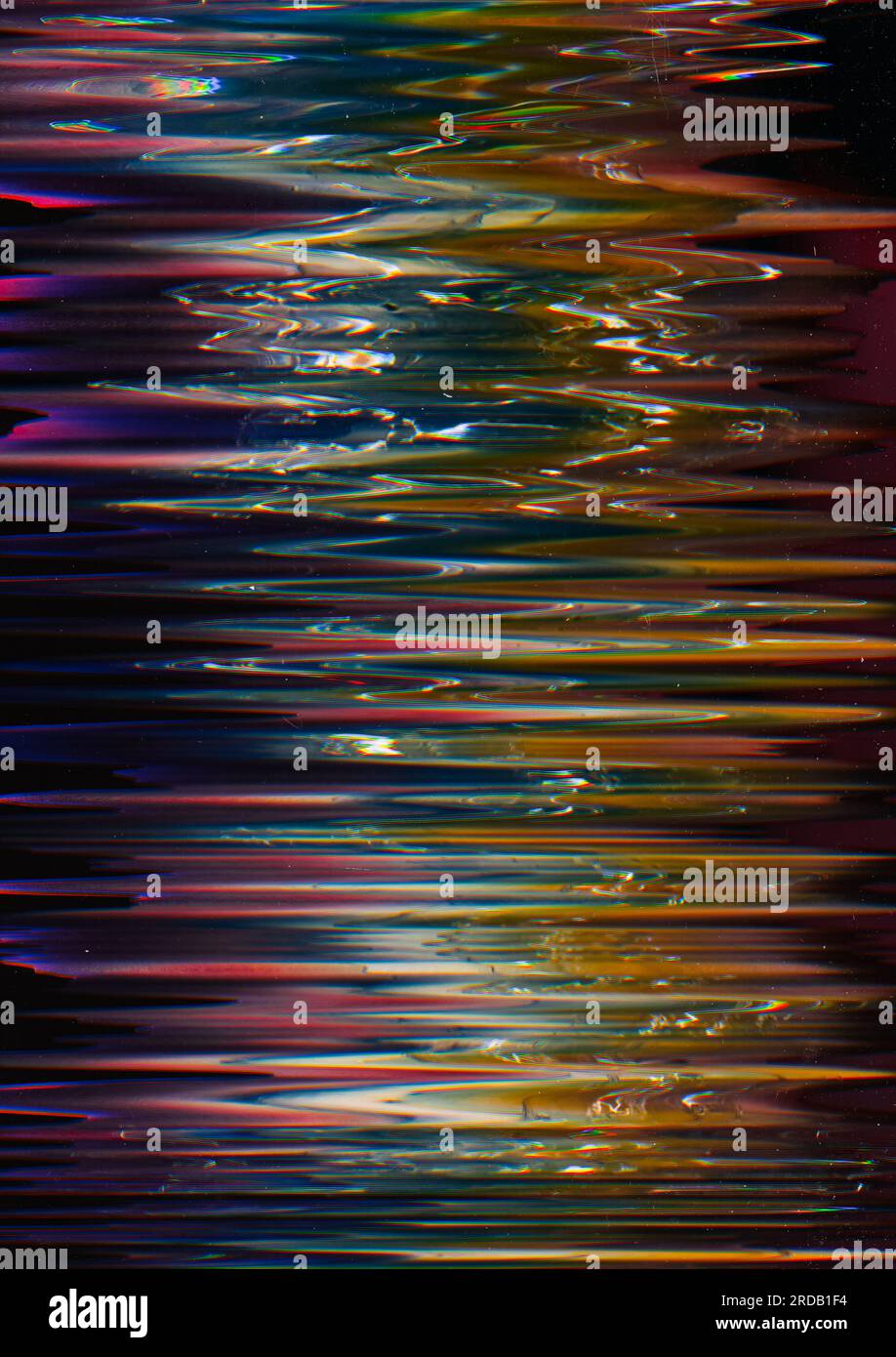 Glass distortion old film glitch noise colorful Stock Photo - Alamy