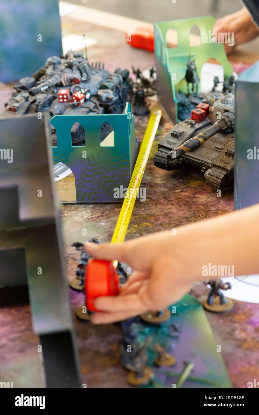 Set of Playing Action Figures, Game Warhammer 40,000, Players Stock ...