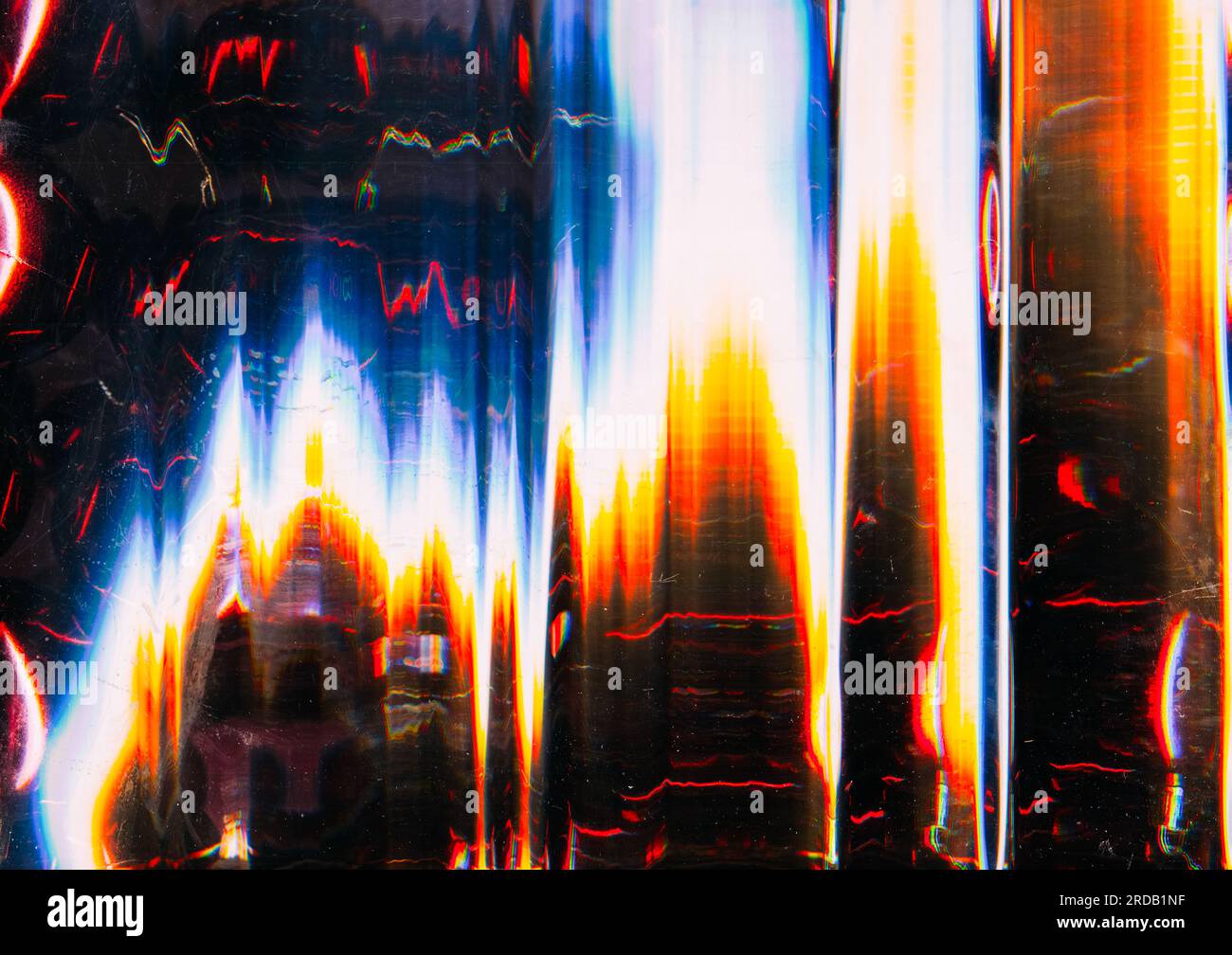Glitch overlay light flare distortion noise Stock Photo - Alamy
