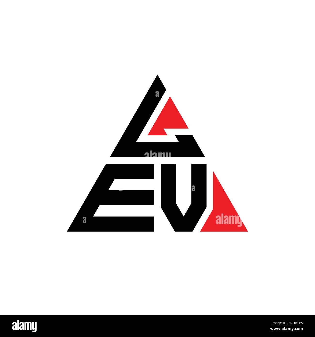 LEV triangle letter logo design with triangle shape. LEV triangle logo design monogram. LEV ...