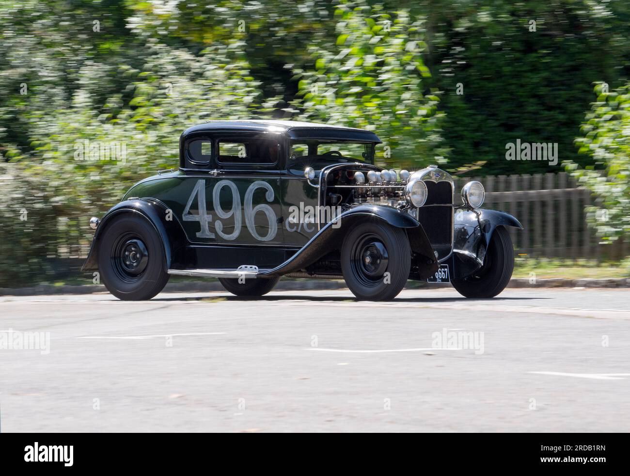 1930 Ford Model A coupe hot rod fitted with a Chrysler V8 Stock Photo ...