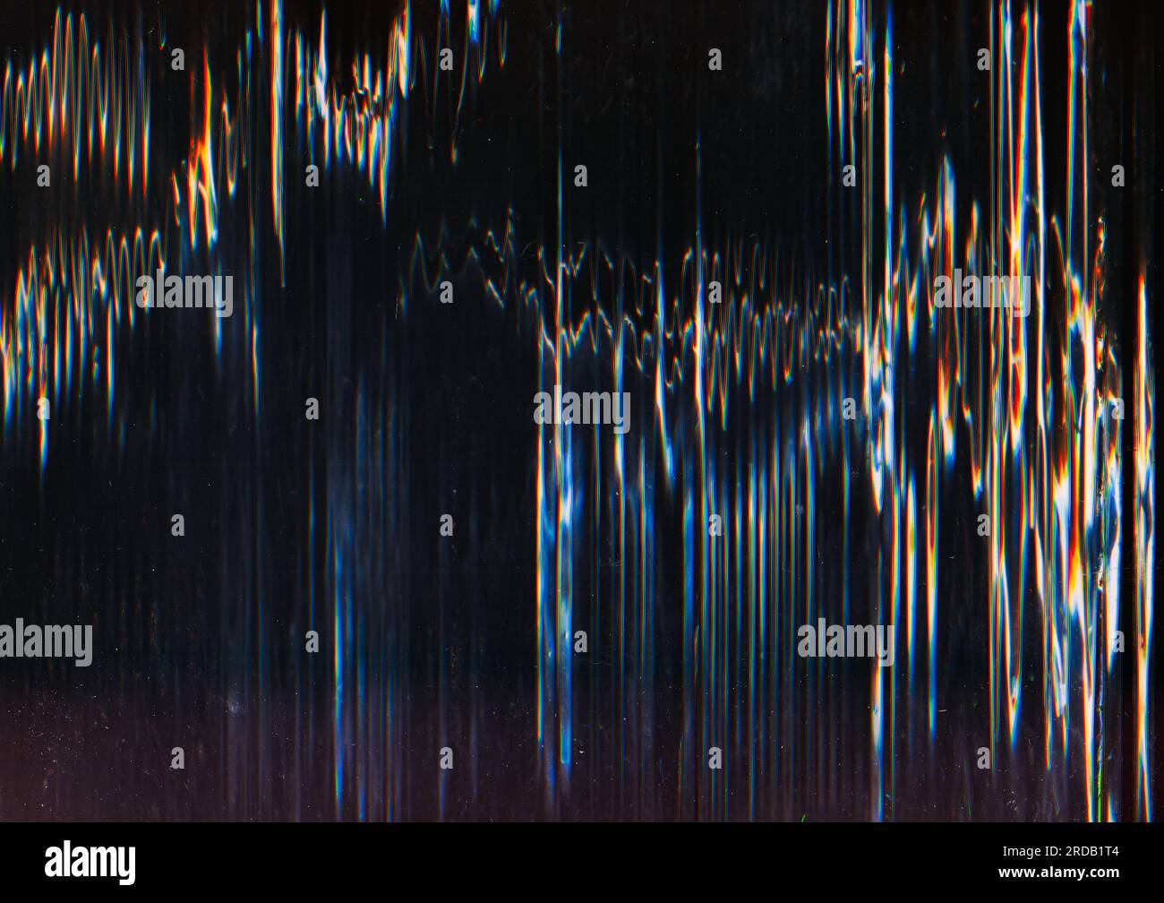 Signal distortion vhs glitch light glow background Stock Photo - Alamy