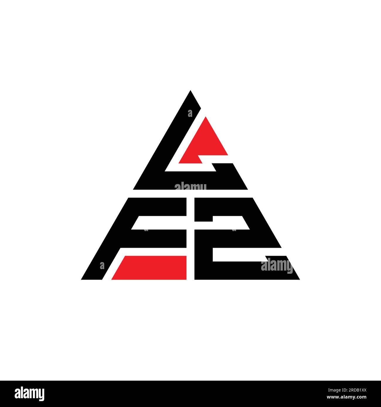 LFZ triangle letter logo design with triangle shape. LFZ triangle logo ...